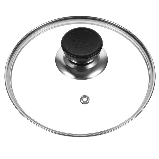 STAINLESS STEEL GLASS Lid Cookware Replacement Lids Anti Cracking Pan £ ...