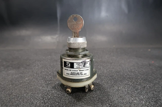 CESSNA ACS IGNITION Switch W/ Key C292501-107 A-510-9 £190.69 - PicClick UK