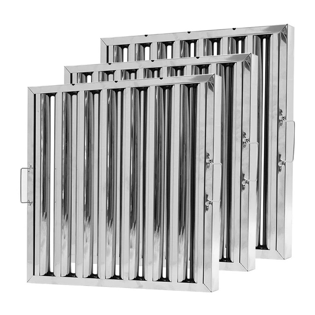 COMMERCIAL CANOPY GREASE Baffle Filter Stainless Steel Kitchen ...