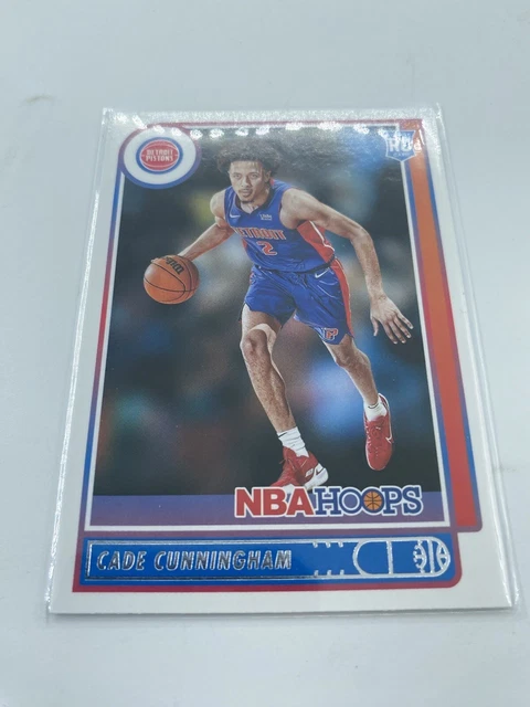 CADE CUNNINGHAM-DETROIT PISTONS 21-22 NBA Hoops Rookie Card #201 EUR 9 ...