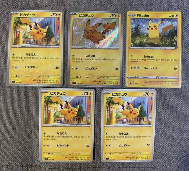 PIKACHU 236/190 SV4A Shiny Treasures ex Japanese Pokemon card TCG LOT ...