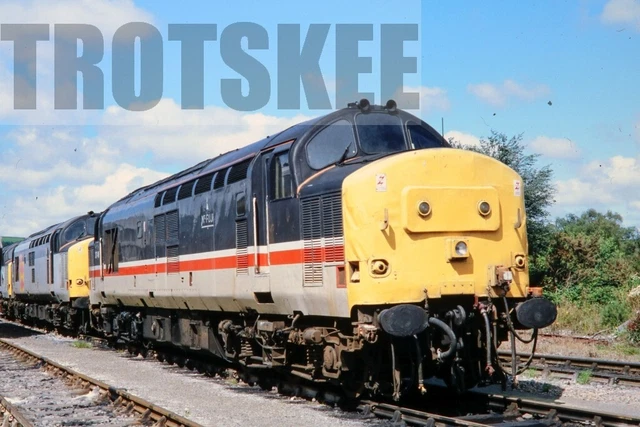 35MM SLIDE BR British Rail Diesel Loco Class 37 37416 St Blazey 1993 ...