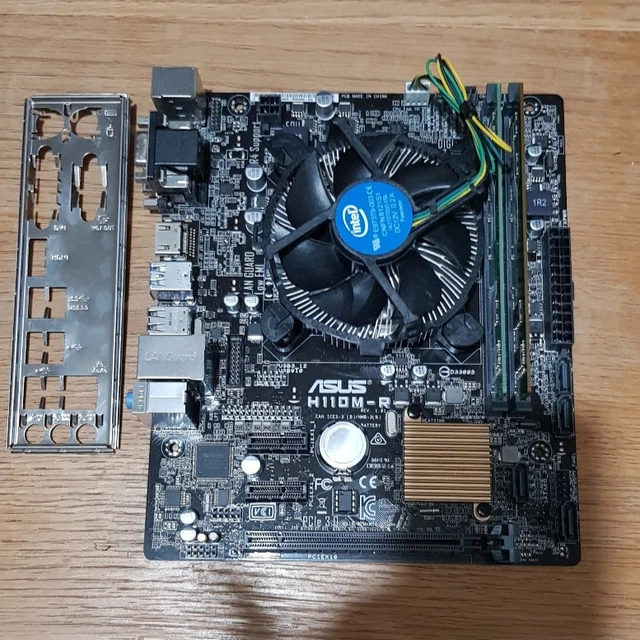 ASUS H110M-R INTEL Core i3-7100 8GB DDR4 LGA 1151 Motherboard Bundle Win 10 £42.30 - PicClick UK