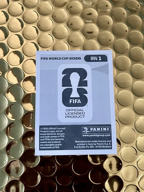 PANINI FIFA WORLD Cup 2026 Iran Team Logo Sticker IRN 1 Soccer Sports ...