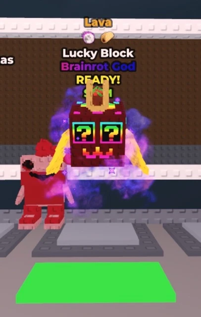 STEAL A BRAINROT - Lava Brainrot God Lucky Block with 2 mutations $8.33 ...