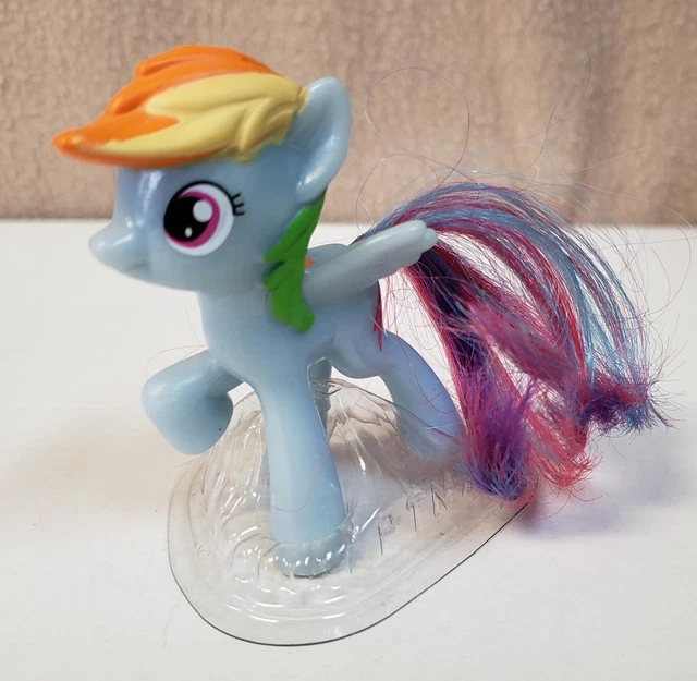 MY LITTLE PONY MLP FIM G4 Rainbow Dash w/Base 2.75" McDonalds 2014 $4. ...