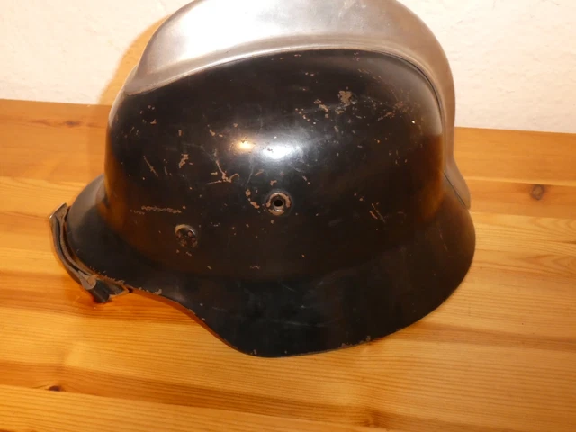 HELM/STAHLHELM/DEUTSCHLAND/FEUERWEHR/KOMPLETT/KRIEG/WERKSCHUTZ/BRAND ...