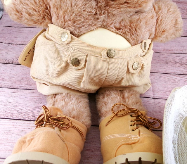 FURSKIN BOONE BEAR Plush BeeKeeper Xavier Roberts Vtg 1985 Beige ...
