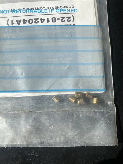 22-814204A1 NEW GENUINE Oem Mercury Quicksilver Bleed System 814204A1 ...