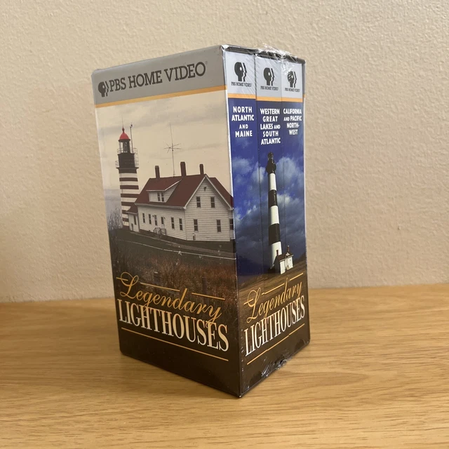 LEGENDARY LIGHTHOUSES PBS Home VHS Video 1998 Six Hours 1998 New Sealed ...