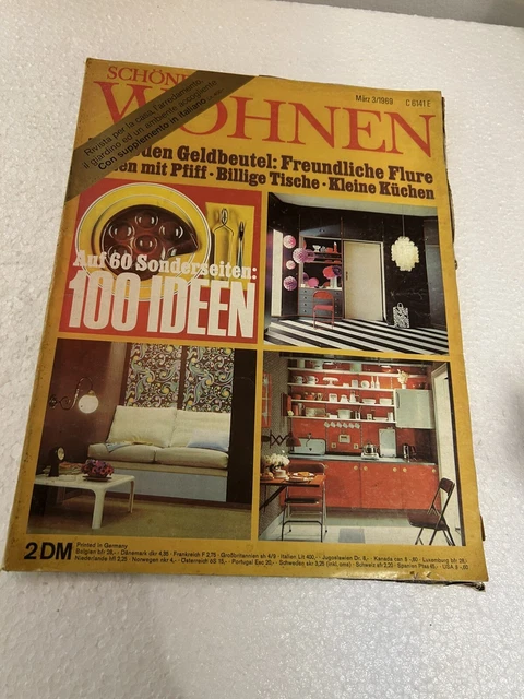 OLD MAGAZINE FURNITURE Design Living 1969 Old Magazine £8.29 - PicClick UK