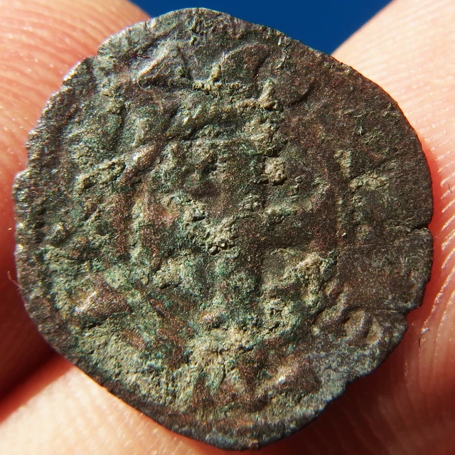 MEDIEVAL SPANISH KNIGHTS TEMPLAR CROSS COIN EUROPEAN CRUSADER 11-12th ...