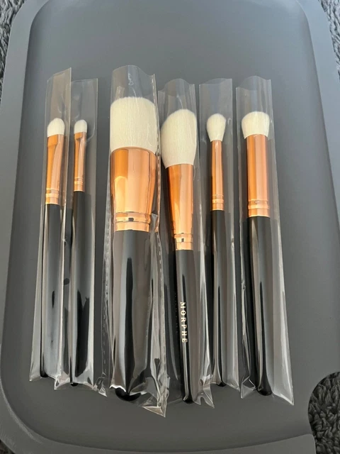 BRAND NEW MORPHE Rose away Brush Collection Box Gift Set 6 Piece travel ...