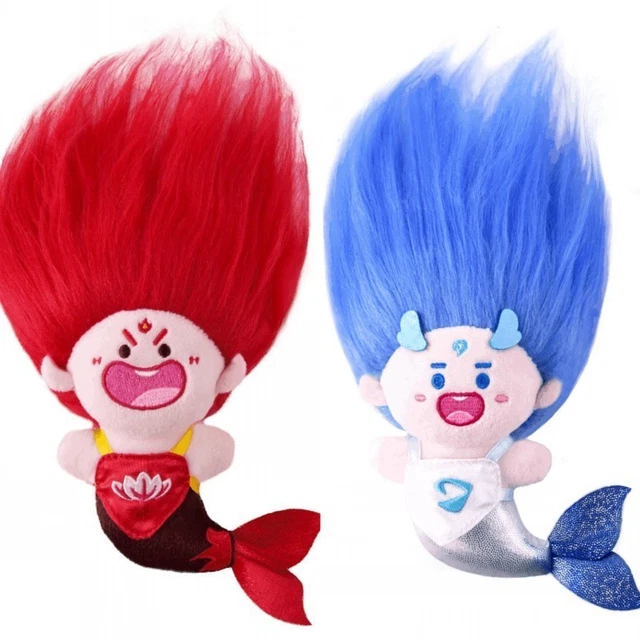 NEZHA AOBING MERMAID Plush Doll Cartoon Soft Toy Gift For Girls $19.38 ...