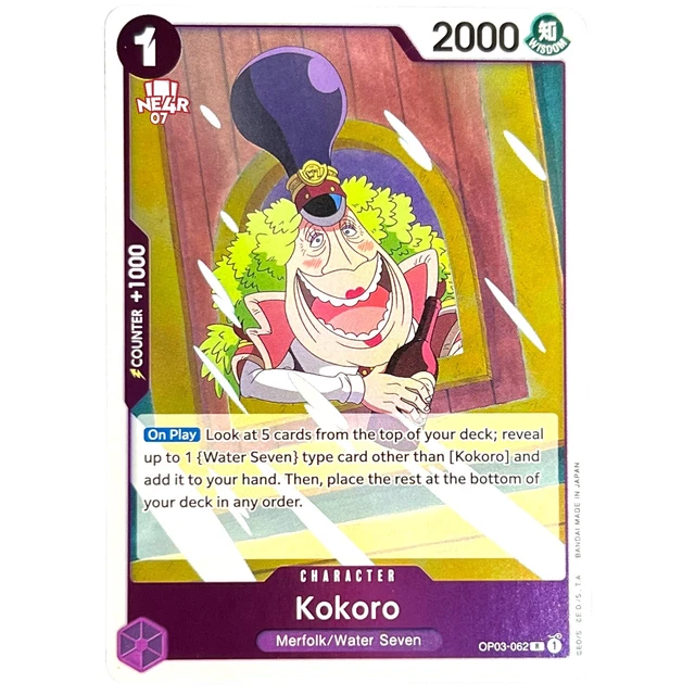 ONE PIECE CARD pillars of strength Eng Op03-062 kokoro R rare EUR 1,99 - PicClick IT