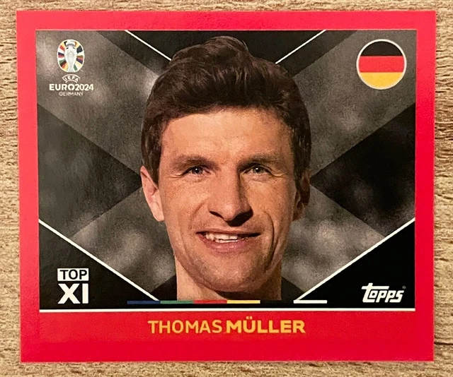 TOPPS EURO 2024 Swiss Edition - THOMAS MULLER - Sticker GER TOP1 EUR 1 ...