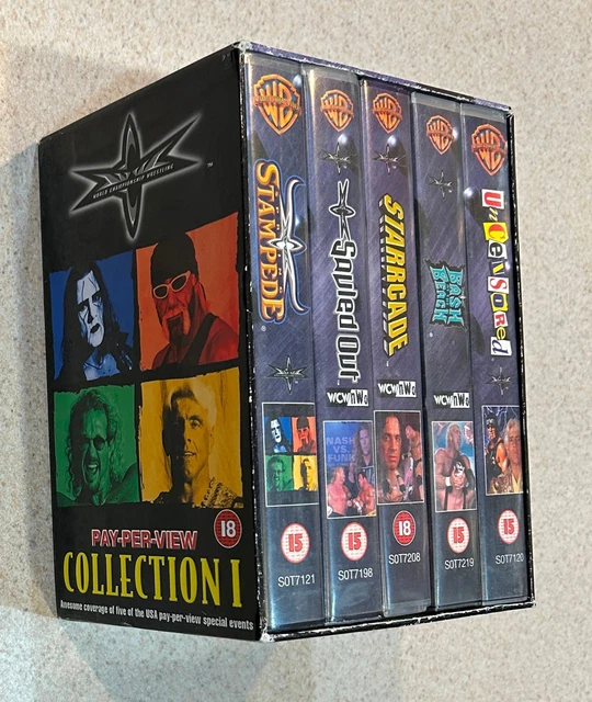 WCW PAY PER View Collection VHS Box Set (UK 2000) -- Set #1 + Set #2 ...