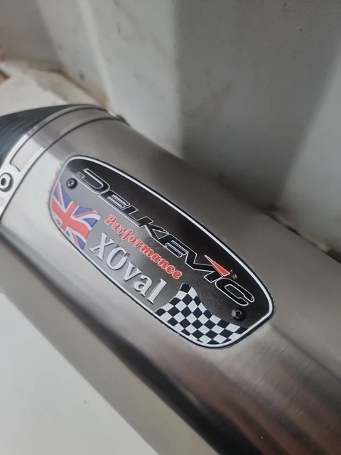 RRP£160 DELKEVIC STAINLESS Steel X-Oval 343Mm Exhaust Silencer R/H £100 ...