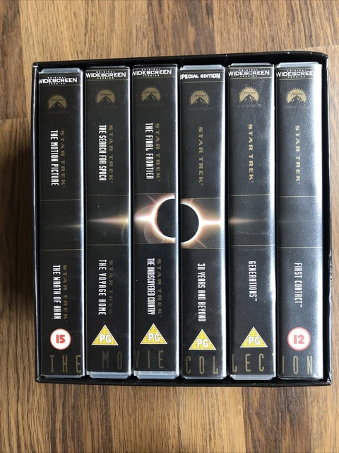 STAR TREK THE Movies 6 VHS Video Box Set 1997 Original Widescreen ...