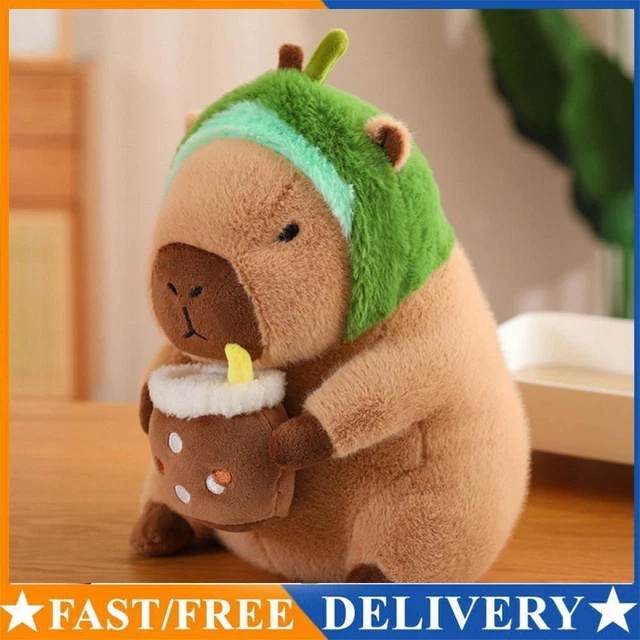 CAPYBARA PLUSH TOY Cute Capybara Stuffed Animal (Avocado Capybara 40cm ...