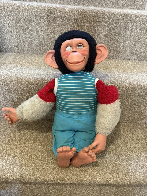 VINTAGE 1960'S CHAD Valley Toys Jacko Monkey Plush For Restoration £45. ...