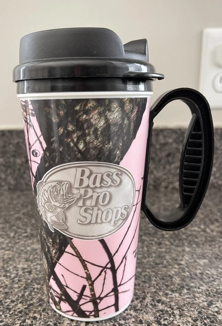 BASS PRO SHOPS Mossy Oak Breakup Travel Coffee Mug Cup Pink $4.00 ...