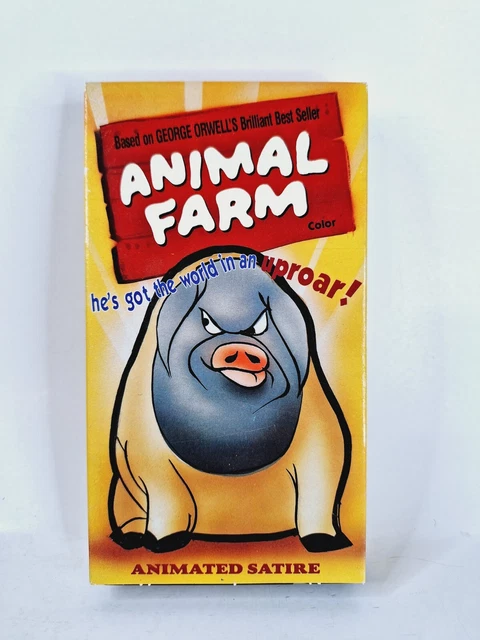 ANIMAL FARM (VHS 1992) Animated Satire George Orwell Burbank Video £15. ...