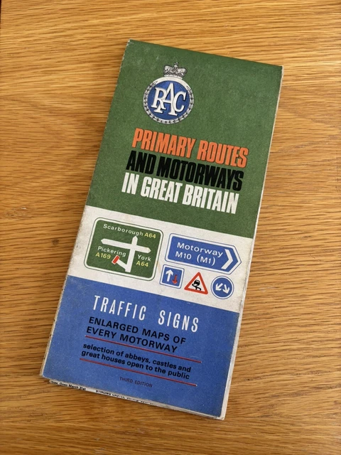 RAC MAP - Primary Routes and Motorways in Great Britain £3.00 - PicClick UK