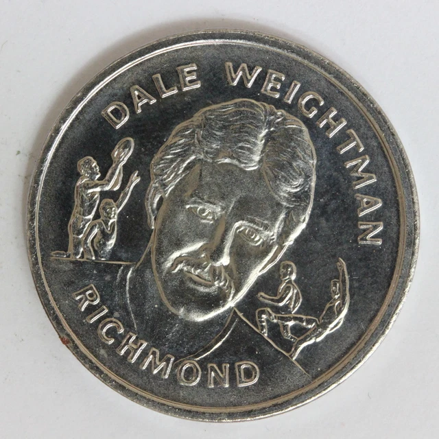 DALE WEIGHTMAN RICHMOND VFL Sunday Sun Commemorative Medal 1989 UNC ...