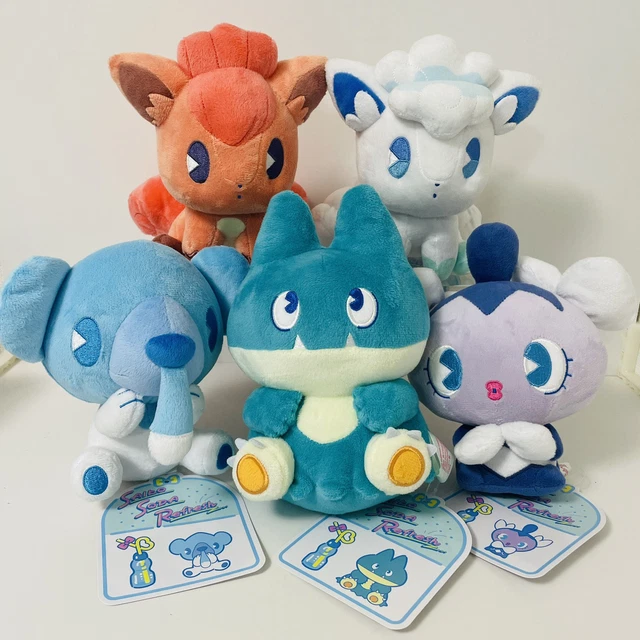POKEMON SAIKO SODA Plush Vulpix Alolan Vulpix Cubchoo Munchlax Gothita ...