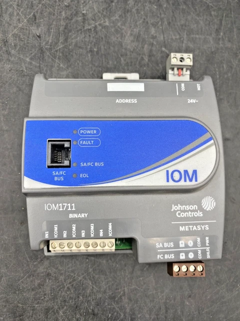 JOHNSON CONTROLS METASYS Iom Iom1711 Ms-Iom1711-0 Network Controller ...