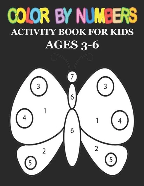 COLOR BY NUMBER: Big Activity Coloring Book for Toddlers & Kids Ages 3 ...