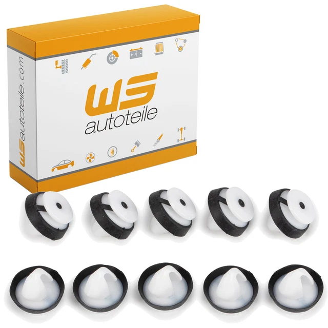 10X CLIPS HALTER Befestigung Türverkleidung für VW CADDY 3 4 TOURAN UP ...