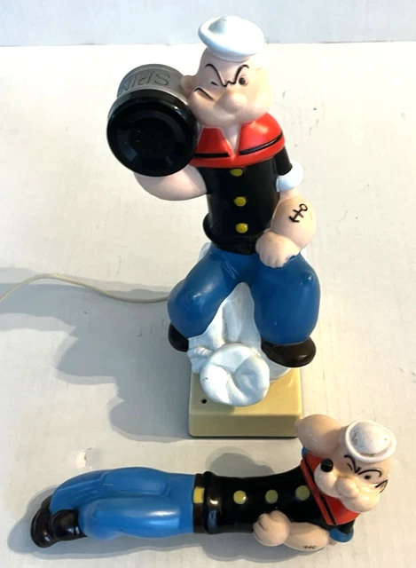 VINTAGE POPEYE THE Sailor Corded Landline TelePhone 1982 Novelty ...