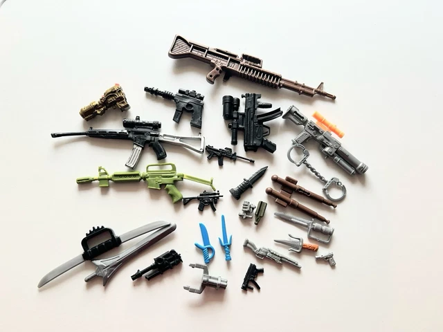 VINTAGE WEAPONS AND Accessories 80S/90S/2000S TMNT GI Joe Action Man ...
