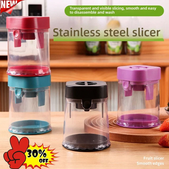VEGETABLE FRUIT CHOPPER Manual Food Press Slicer Hand Blender - Kitchen ...