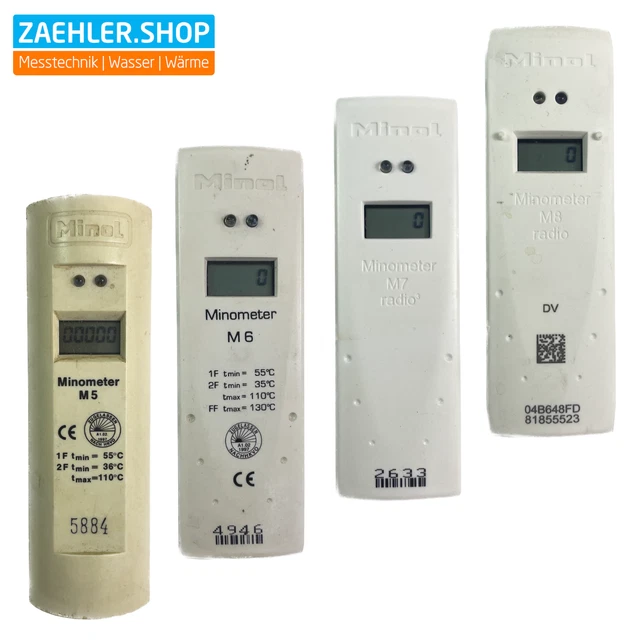 ELEKTRONISCHER HEIZKOSTENVERTEILER MINOL Minometer M4 M5 M6 M7 M8 ...