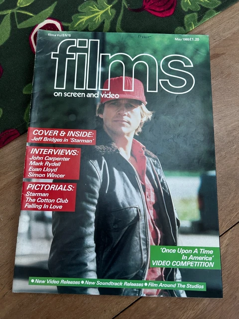 FILMS ON SCREEN AND VIDEO - Vol.5 No.5 - May 1985 cover Jeff Bridges ...