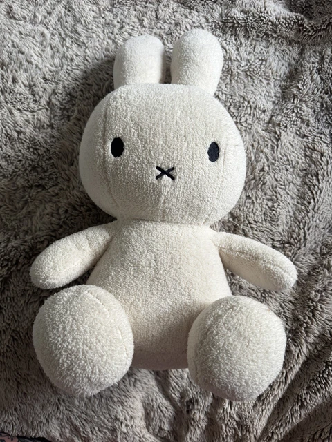 BON TON MIFFY Bunny White Terry Towelling Soft Toy / Collectable 36cm £ ...