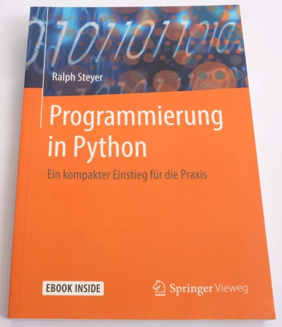 PROGRAMMIERUNG IN PYTHON, Ralph Steyer EUR 34,99 - PicClick DE