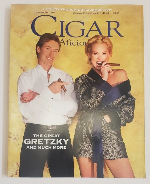 CIGAR AFICIONADO MAGAZINE March/April 1997 Wayne Gretzky - Newsstand ...