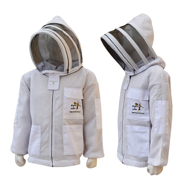 BEEKEEPING VENTILATED JACKET Three Layer Ultra Mesh with Fency Veil In ...