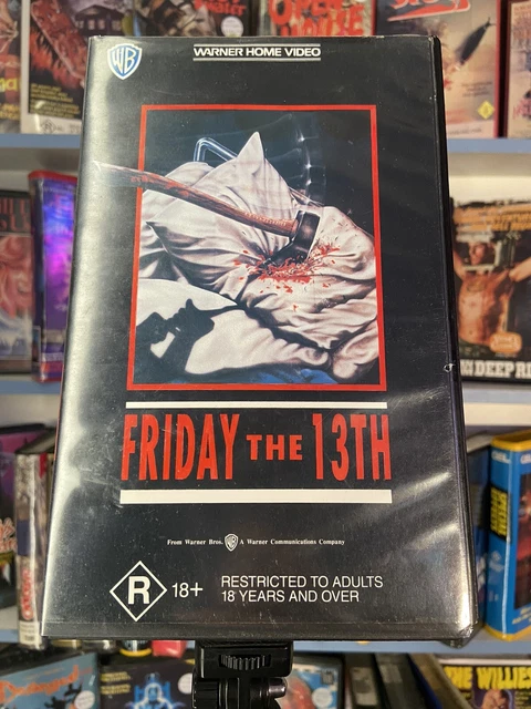 FRIDAY THE 13TH VHS Warner Bros 'Bloody Axe' Original 2nd Gen Release $385.00 - PicClick AU