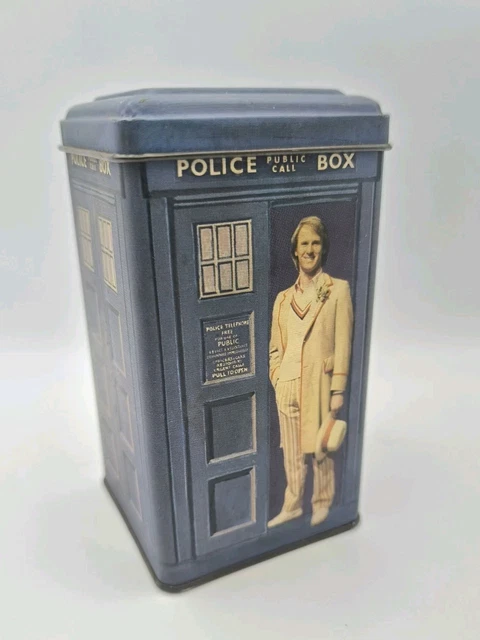 DOCTOR WHO PETER Davison Tin Tardis Money Box BBC 1982. Great Condition ...