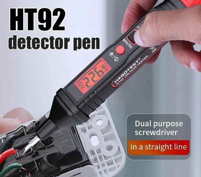 ELECTRICAL PEN TESTER Multifunction Digital Display AC/DC Voltage ...