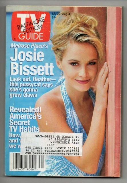 TV GUIDE MAG July 29 1995 Josie Bissett Linda Hamilton Kathy Baker ...