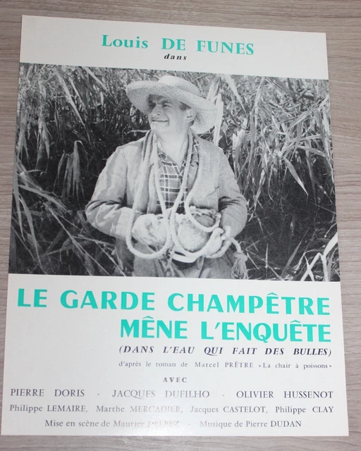 LOUIS DE FUNÈS, Dans l'eau... qui fait des bulles !, dossier presse, 1961 EUR 30,00 - PicClick FR