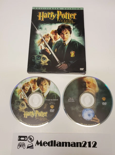 HARRY POTTER AND the Chamber of Secrets (DVD, 2003, 2-Disc Set, Full ...
