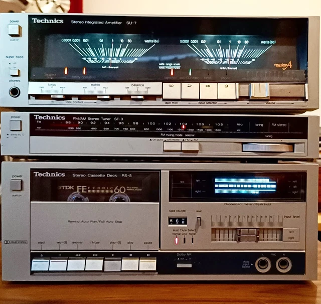 TECHNICS SU-7 AMPLIFIER+TECHNICS ST-3 tuner+Technics RS-5 deck £1,250. ...