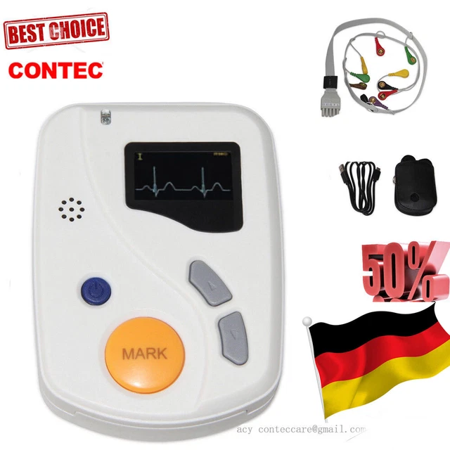 CONTEC DYNAMIC ECG Holter Systems 48 Hour ECG Recorder/Analyzer PC ...